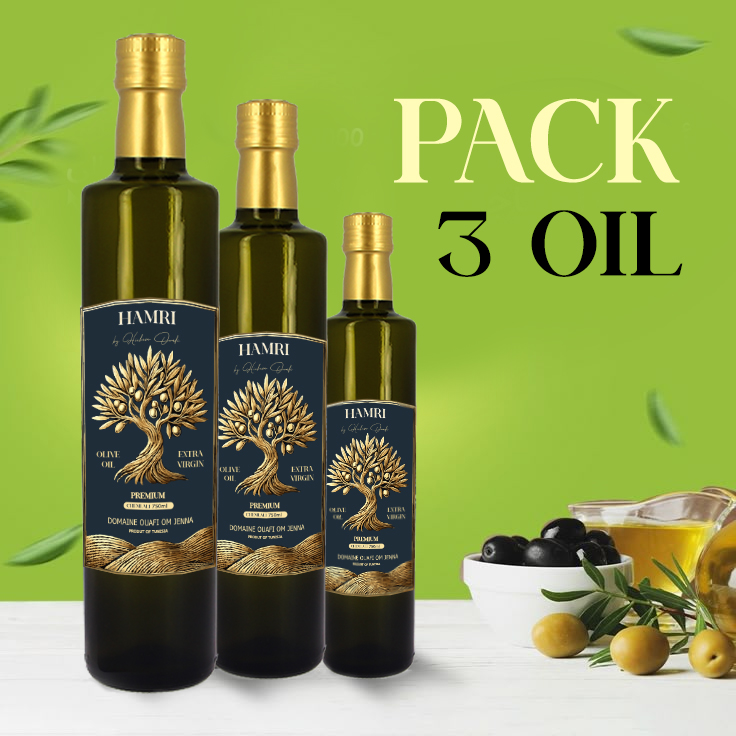 Pack Hamri 3 Oil Doreka - HAMRI - Domaine Ouafi Om Jennah
